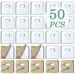 25 Sets (50 Pieces) of Clear Vertical Blind Repair Tabs/Vertical Blind Tabs/Blind Fixer Tabs for Vertical Blinds Replacement Slats