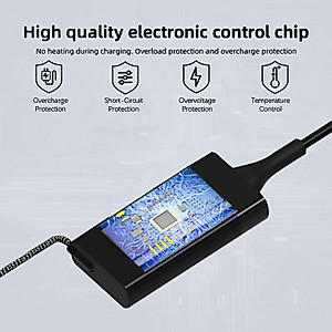 Slim 90W 65W USB-C Charger for Dell Laptop Charger : Dell XPS 13 9365 9360 9370, Latitude 5520 5420 3400 3500 5289 5300 2in1 7400 2in1,Inspiron 16 7620 2-in-1/14 7420 LA90PM170 DA90PM170