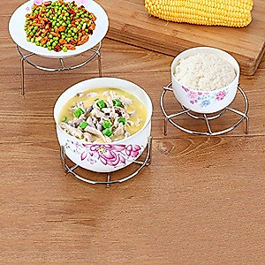 Steam Rack,Steaming Rack Stand,Steamer Basket,Heavy Duty Stainless Steel Metal Multi-function By Meleg Otthon (5.9" Diameter X2.7"High)