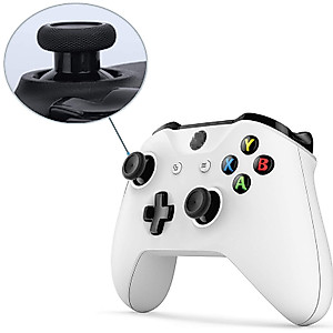Liphontcta Joystick Cap Replacement for Xbox One/xbox One S/ Ps4 Controllers Thumb Stick Grip Cap (2 Metal + 2 Rubberized) with Repair Screwdriver Kit
