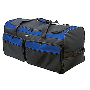 Travelers Club 36" Asgard 3-Wheel Rolling Duffel Bag, Blue