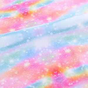 5PCS Galaxy Universe Space Cotton Fabric Bundles 20 x 20 Inch Printed Fat Quarter Fabric Pre-Cut Squares Sheets Fabric for Patchwork Sewing DIY Crafting Quilting Fabric