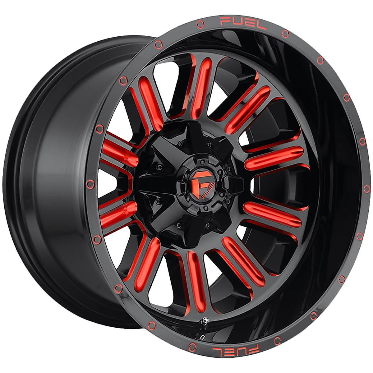 FUEL Hardline NLQ-Gloss MIL RED Wheel with Painted (20 x 9. inches /5 x 139 mm, 20 mm Offset)