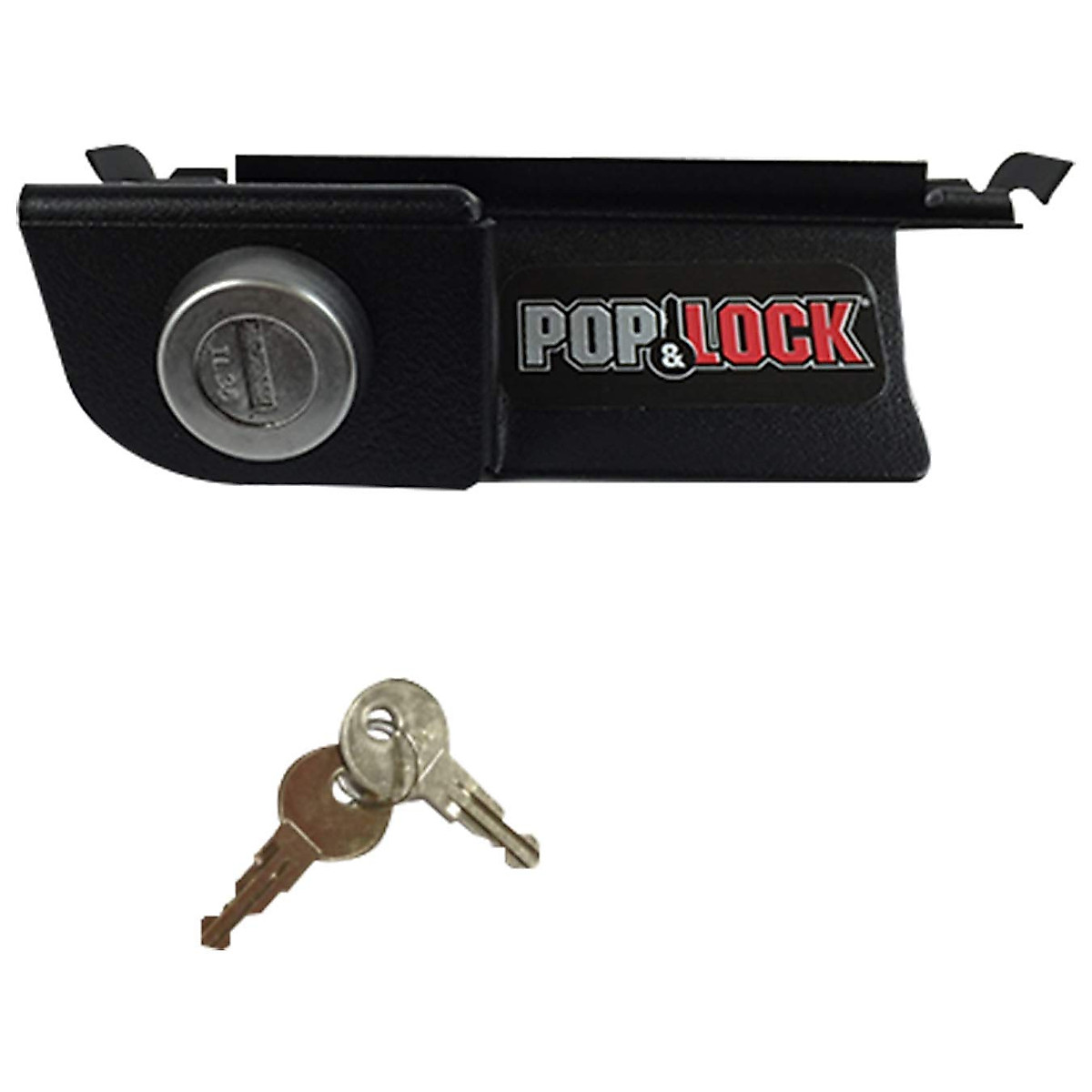 Pop & Lock – Manual Tailgate Lock for Dodge Ram 1500, 2500, and 3500, Fits 2002 to 2008 (Chrome, PL3400C, Works with No Factory Lock)