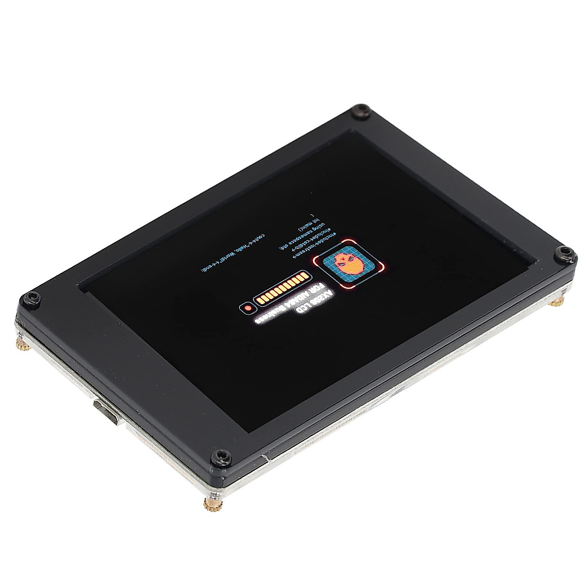 Mini Monitor, High Compatibility 3.5in IPS Monitor Portable PC Extended Monitor LCD Display Subscreen USB Connection, Compact Monitor Extender with Bracket for Raspberry PI USB AIDA64