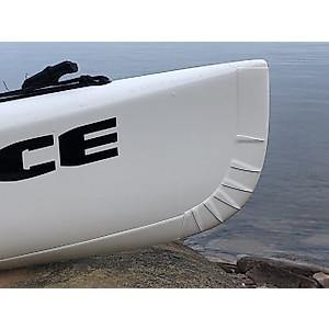 PereGuard Kayak Keel Guard 4" Width White (3 feet) Kayak Canoe Protective Guard Abrasion Resistance