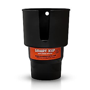 Smart Kup Car Cup Holder Expander - Fits Hydro Flasks 32/40 oz, Nalgene, Yeti & Large Bottles up to 3.8 inches Wide - for Car up to 3.2 Inches Wide