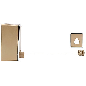 Garosa Retractable Clothesline Wall-Mounted Stainless Steel Clothes Drying Laundry Line Indoor Balcony Retracting Hanging Clothing Drying Rack Indoor Outdoor(Gold)