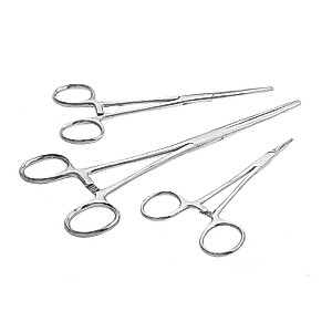 SURGICAL ONLINE Ultimate Hemostat Set, 6 Piece Ideal for Hobby Tools, Electronics, Fishing and Taxidermy (8", 6.25" and 5")