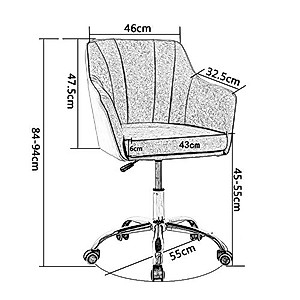 Chair Office Chair Ergonomic Swivel Office Chair Modern Swivel Desk Chair Ergonomic Mid Back Computer Chairs with Armrest and Swiveling Casters, for Home Office Conference Study Room