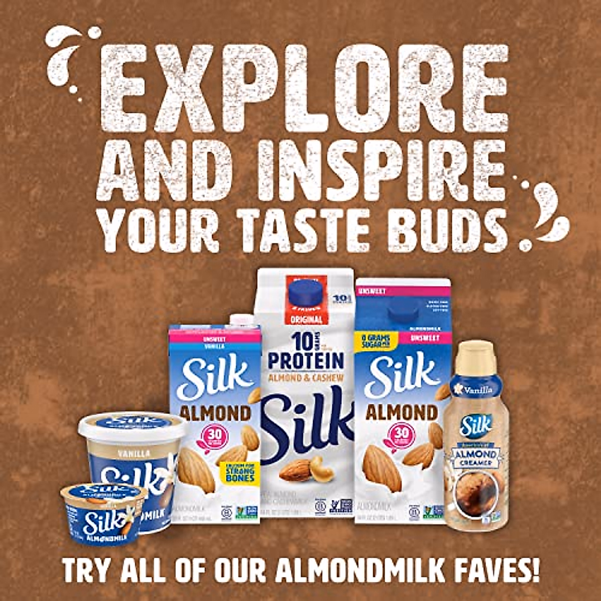 Silk Organic Original Almond Milk, 8 Fl Oz (pack of 18)