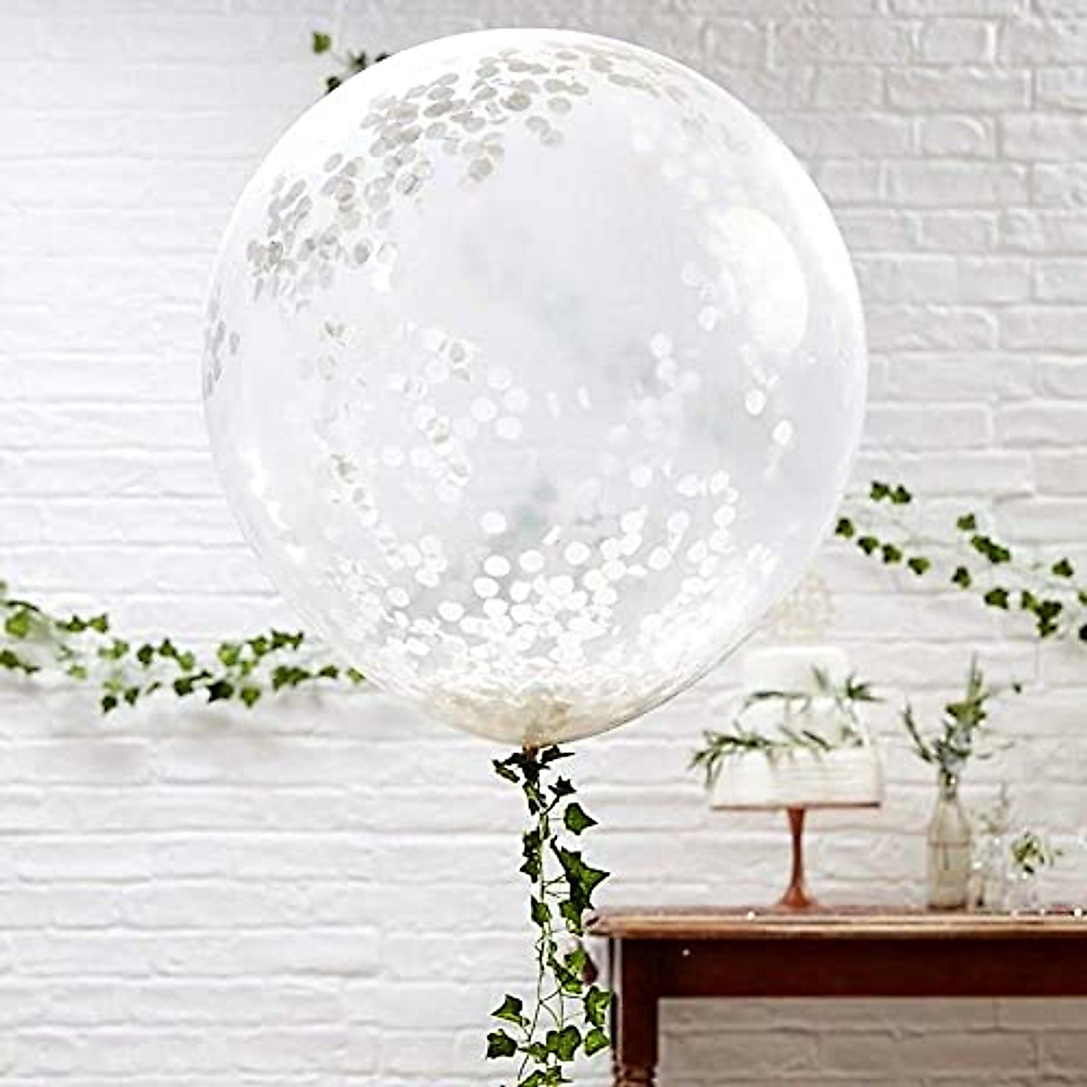 Tissue Paper Confetti 5000 Pieces White Round Confetti 1 inch Paper Circle Confetti Dots for Table Wedding Birthday Party Decoration