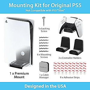 TotalMount Original Mount and Three Controller Holders (Not Compatible with PS5 Slim)