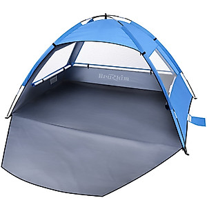 Beach Tent Sun Shelter for 2 Person, Portable Foldable Lightweight Waterproof Windproof, Easy Set Up for Family, Camping, Hiking, Mountaineering, Outdoor