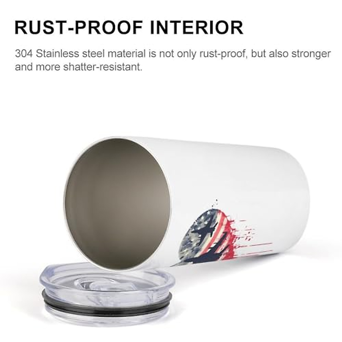 Airplanes U.S. Flag Funny Coffee Mug Stainless Steel Travel Insulated Tumbler Double Wall Water Cup 10 Oz