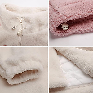 Aelfric Eden Womens Fleece Sherpa Jacket Zip Up Winter Jackets Star Sky Patchwork Oversized Unisex Casual Warm Fuzzy Coat