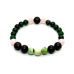 Crystals of Love Attraction Bracelet - Taurus Birthstone - Heart Chakra Association