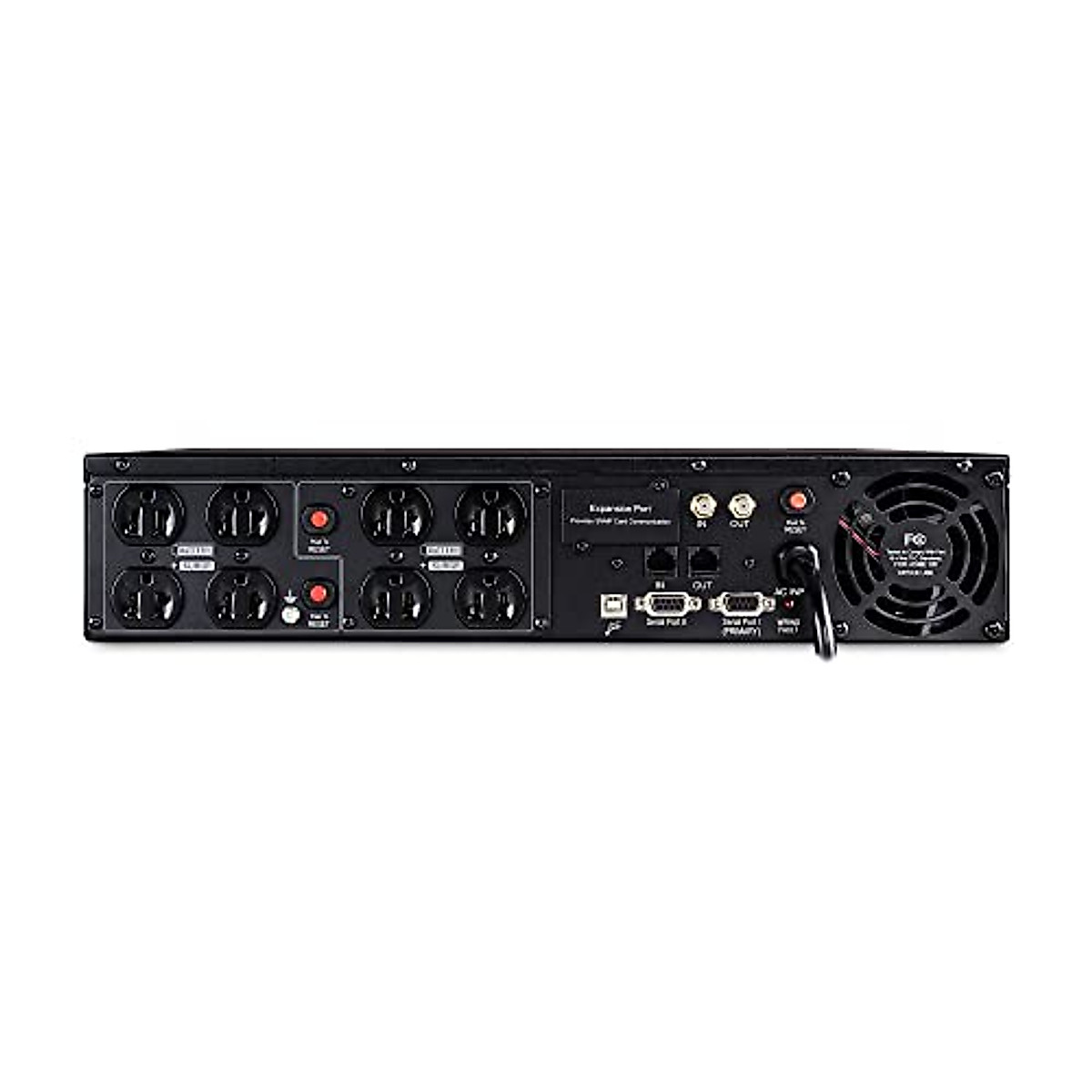 CyberPower OR1500LCDRT2U Smart App LCD UPS System, 1500VA/900W, 8 Outlets, AVR, 2U Rack/Tower
