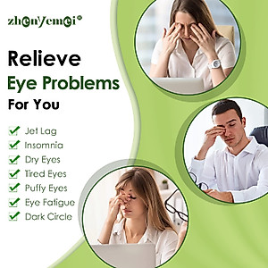 ZHENYEMEI Self Heating Warm Compress for Eyes | 6A Silk Cotton Material | Heated Eye Mask for Fast Relief of Dry Eyes | No Microwave Needed | Eye Treatment Products for Dry Eye Relief | 20 Count