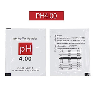 Nynelly 15pcs pH Meter Buffer Solution Powder for Precise and Easy for Precise pH Calibration Powder Solution 4.00,6.86,9.18