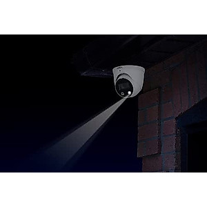 Lorex N4K3SD-168WD-2 Lorex Fusion 4K 16-Channel 3TB Wired NVR System with 8 E893DD Smart Deterrence Dome Security Cameras