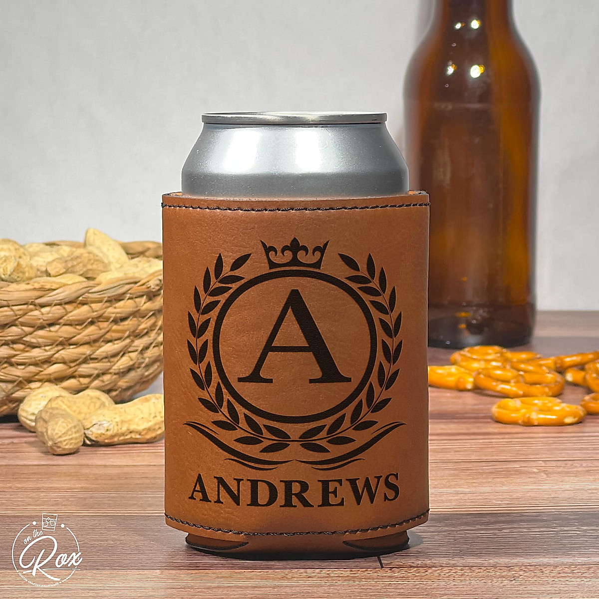 Personalized Can Cooler- Custom Name Monogram Gift - Personalized Can Cooler For Him - Custom Beer Can Sleeve - Beer Can Holder - Personalized Birthday, Anniversary, Father’s Day Gift