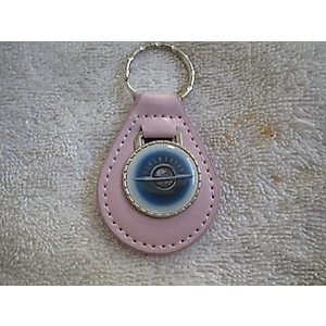1930's 1940's 1950's OLDS WORLD VINTAGE LOGO LEATHER KEYCHAIN - PINK