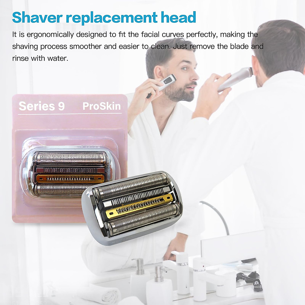 Original Craft Series 9 92S 94M Replacement Electric Shaver for Br aun 9040s, 9080cc, 9093s, 9095cc, 9240s, 9242s, 9260s, 9280cc, 9290cc, 9291cc, 9292cc, 9293s, 9295cc, 9296cc, 9297cc, 9299s Silver