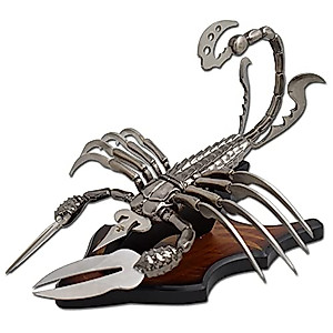 Snake Eye Scorpion Fantasy-Dagger With Wooden Display Stand (Stringer)