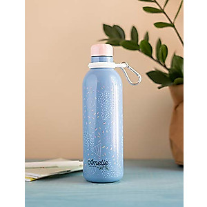 Grupo Erik Official Water Bottle-Sports Bottle-500ml / 17OZ, Stainless Steel, Vacuum Insulated Water Bottle, Double Wall Reusable Water Bottle With Carabiner, BPA Free, Kawaii Water Bottle (Amelie)