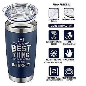 SUCHAGIFT Gifts For Him, Boyfriend, Husband - Boyfriend Gifts, Husband Gifts - Anniversary For Him - Boyfriend, Husband Birthday Gift - Romantic Gifts, I Love You Gifts for Him - 20 Oz Tumbler