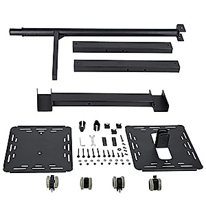 StarTech.com Mobile Projector and Laptop Stand/Cart - Heavy Duty Portable Projector Stand (2 Shelves, hold 22lb/10kg each) - Height Adjustable Rolling Presentation Cart w/Lockable Wheels (ADJPROJCART)