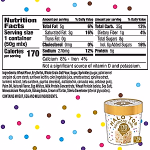Halo Top Single Serving Birthday Cake Light Cake Mix, 1.76 oz.
