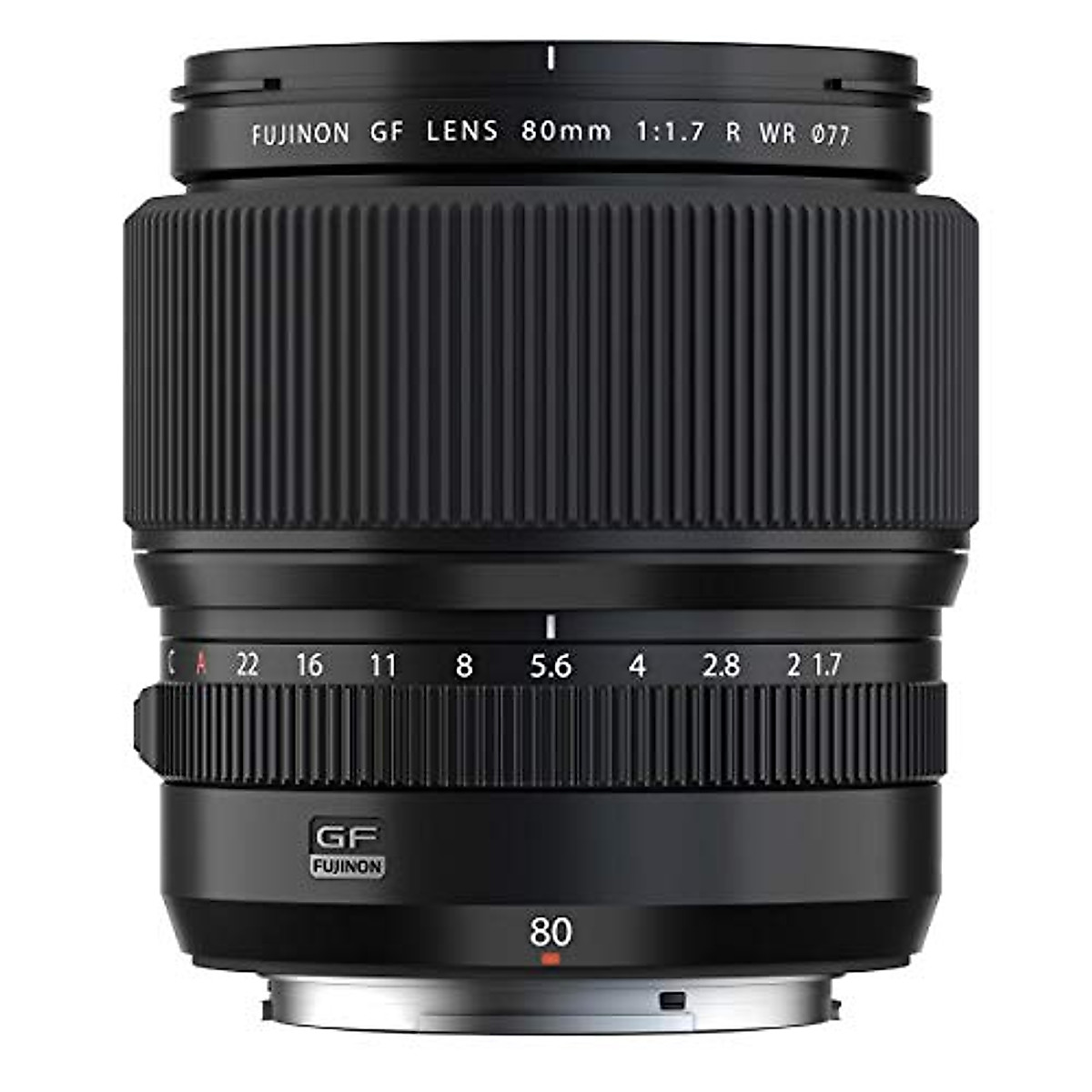 Fujifilm GFX 100S Medium Format Mirrorless Camera, Black with Fujinon GF 80mm f/1.7 R WR Lens, Black