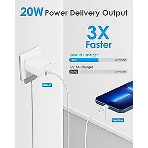 iPhone Charger 10 FT [Apple MFi Certified] 2Pack iPhone 13 14 Charger Fast Charging with USB C to Lightning Cable,20W PD USB C Charger Block Long iPhone Charger Compatible with iPhone 14/13/12/11,iPad