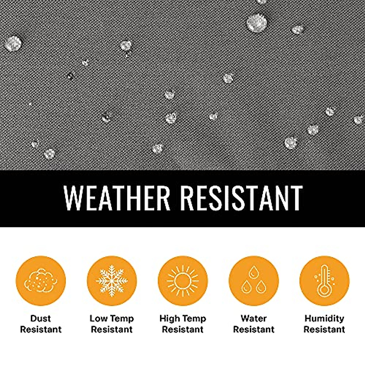 KHOMO GEAR Chaise Lounge Cover Heavy Duty Patio Furniture Cover - Grey