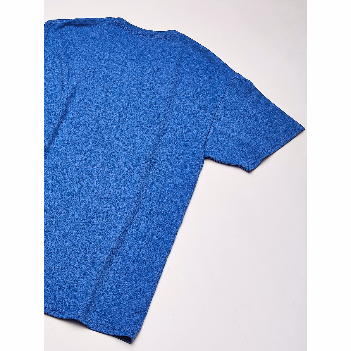 Disney Mickey Mouse Men's Classic Mickey Mouse Full Size Graphic Short Sleeve T-Shirt, Royal Blue Heather, Large