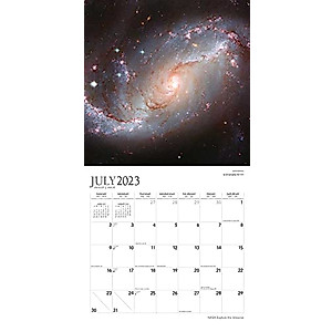 NASA Explore the Universe | 2024 12 x 24 Inch 18 Months Monthly Square Wall Calendar | Foil Stamped Cover | July 2023 - December 2024 | Plato | Space Cosmos Inspiration