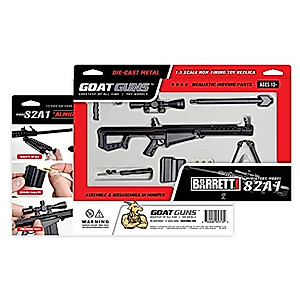 GoatGuns Miniature .50 Cal Barrett 82A1 Model in Black | 1:3 Scale Die Cast Metal