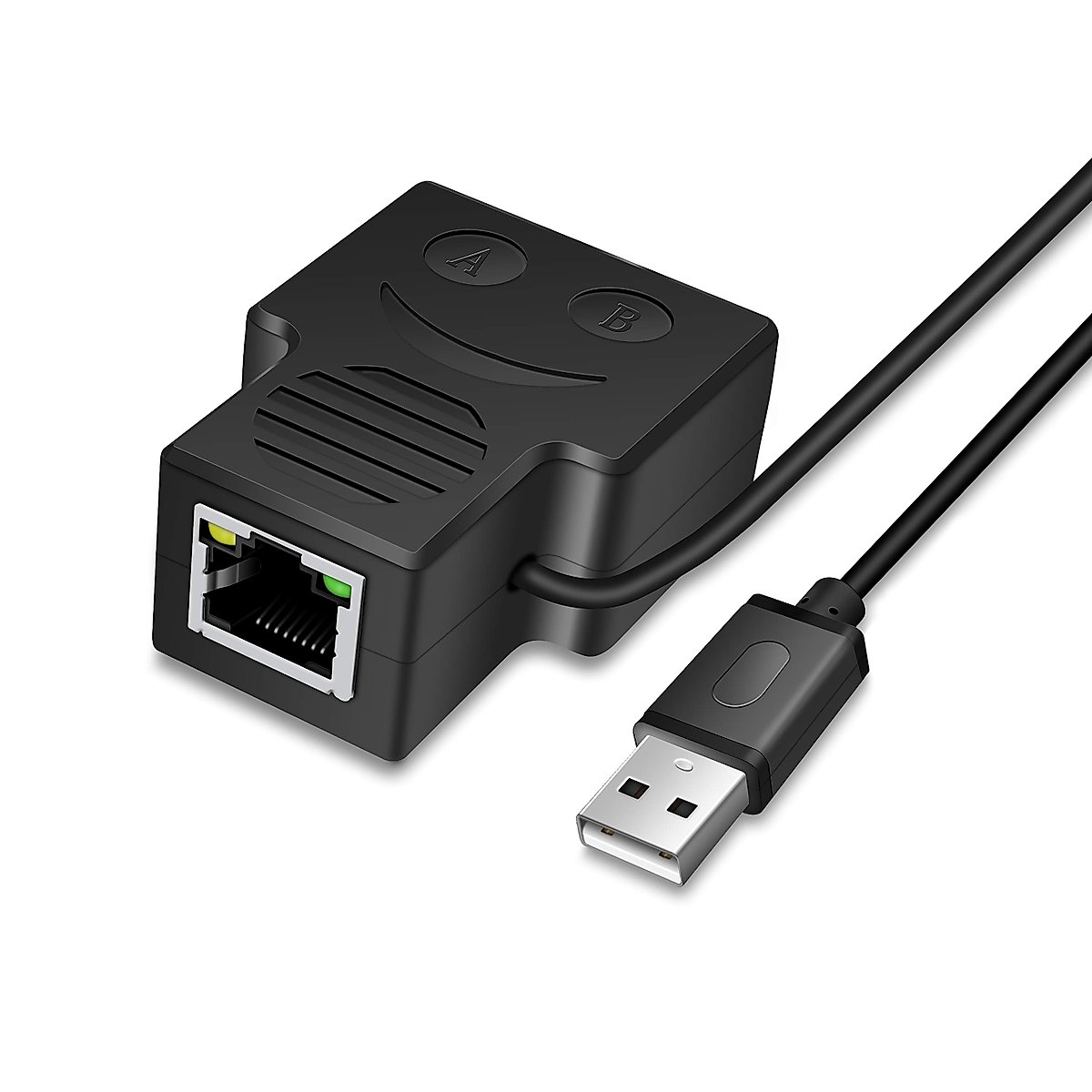 CERRXIAN RJ45 Network Splitter Adapter, RJ45 1 to 2 Female LAN Ethernet Network Splitter 2 Devices Share The Internet at The Same Time for Cat5, Cat5e, Cat6
