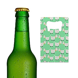 Farm Sheep Credit Card Bottle Opener Stainless Steel Flat Beer Wine Bottle Opener for Party Wedding Favor