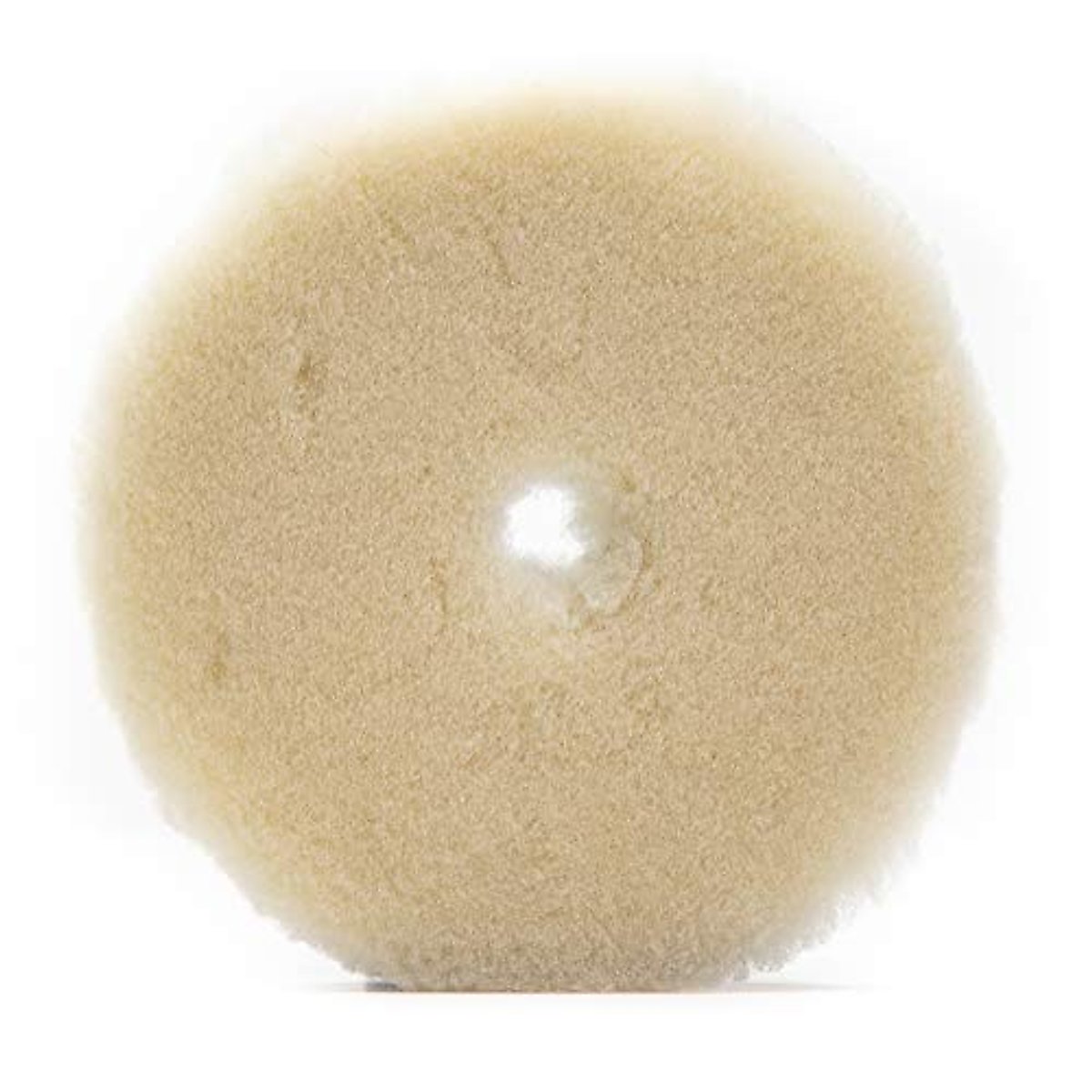 Lake Country Low-Lint Wool Pad, 1/2" Prewashed Knitted Lambswool with 3/8" Foam with Interface, 6"