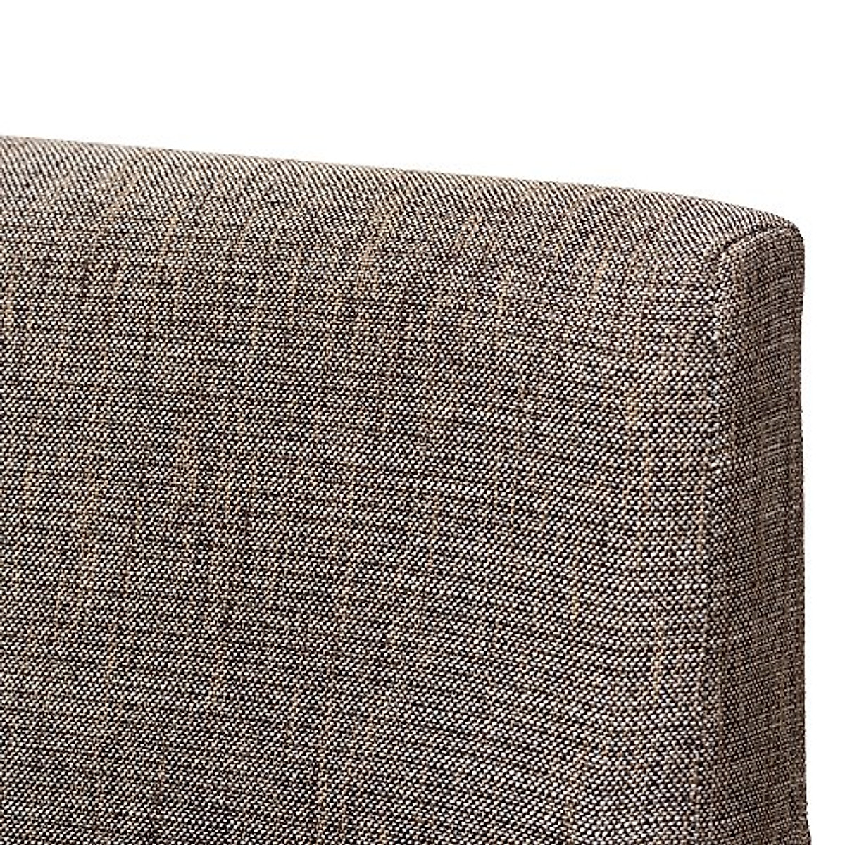 Baxton Studio Nexus Mid-Century Modern Walnut Wood Finishing and Gravel Fabric Upholstered Arm Chair