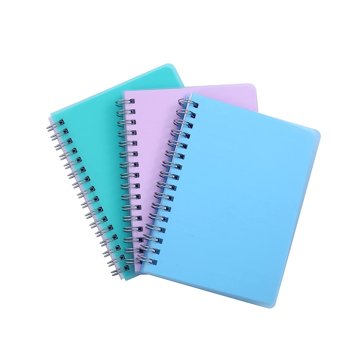 Irmanas Spiral Notebook, 3 Pack Small Notebooks 4.3"x 5.7", Mini Ruled Lined Journal, 480 Pages, Cute College School Supplies Pocket Notebook for Work, Aesthetic Gift Office Supplies for Teen Girls