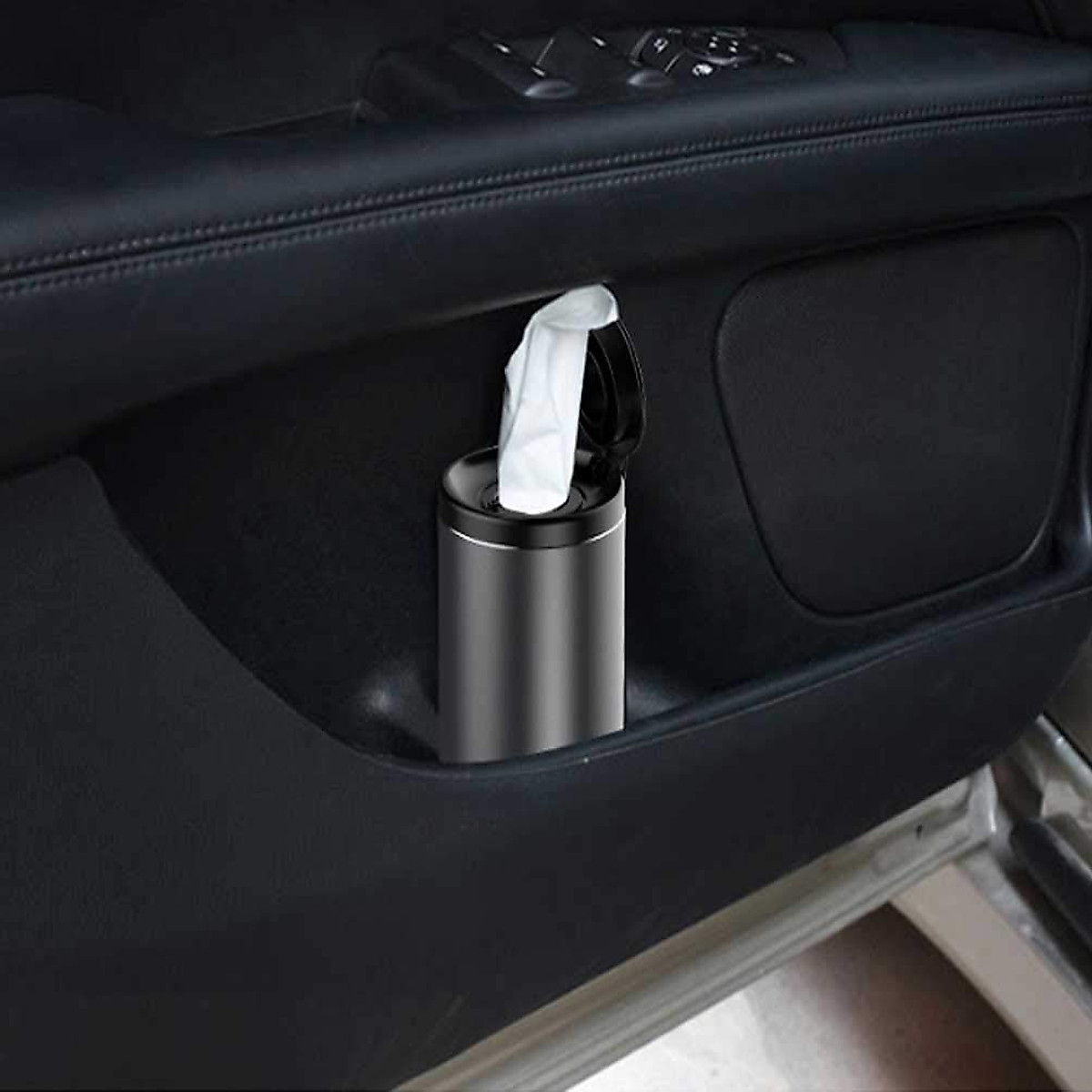 Tinkei Wipes Storage Holder,Aluminum Alloy Wipes Dispenser Holder Durable Wipes Container for Car Home Office Use, (Grey)