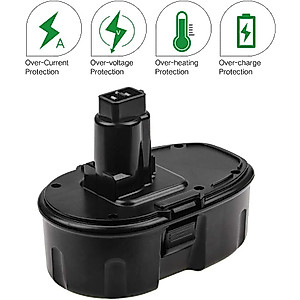 Akkopower 18V Replacement Battery for DeWalt: 5.0Ah 18 Volt XRP Batteries for DC9096 DC9098 DE9098 DE9096 DE9098 DW9096 Cordless Power Tools
