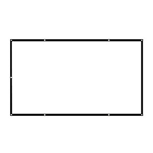 FMOGE Projector Simple Curtain Home Outdoor KTV Office Home Theater Portable 3D HD Projector Screen (Size : 150 inch)