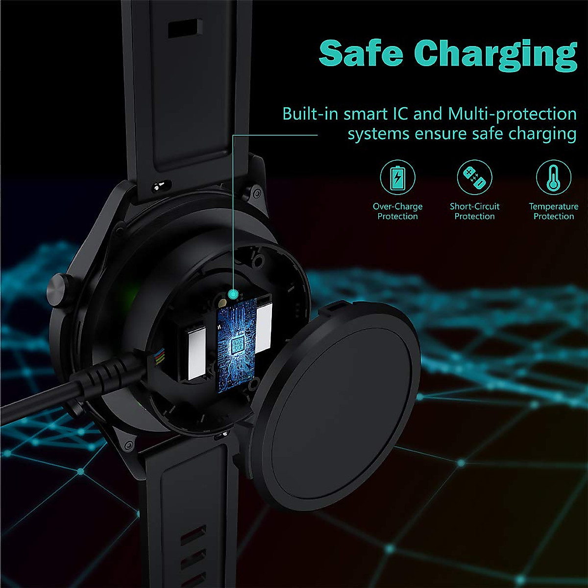 TUSITA Charger Compatible with Huawei Watch GT, GT2, GT 2e | Honor Watch Magic 1 2 | Honor Watch GS Pro,Dream - 1M