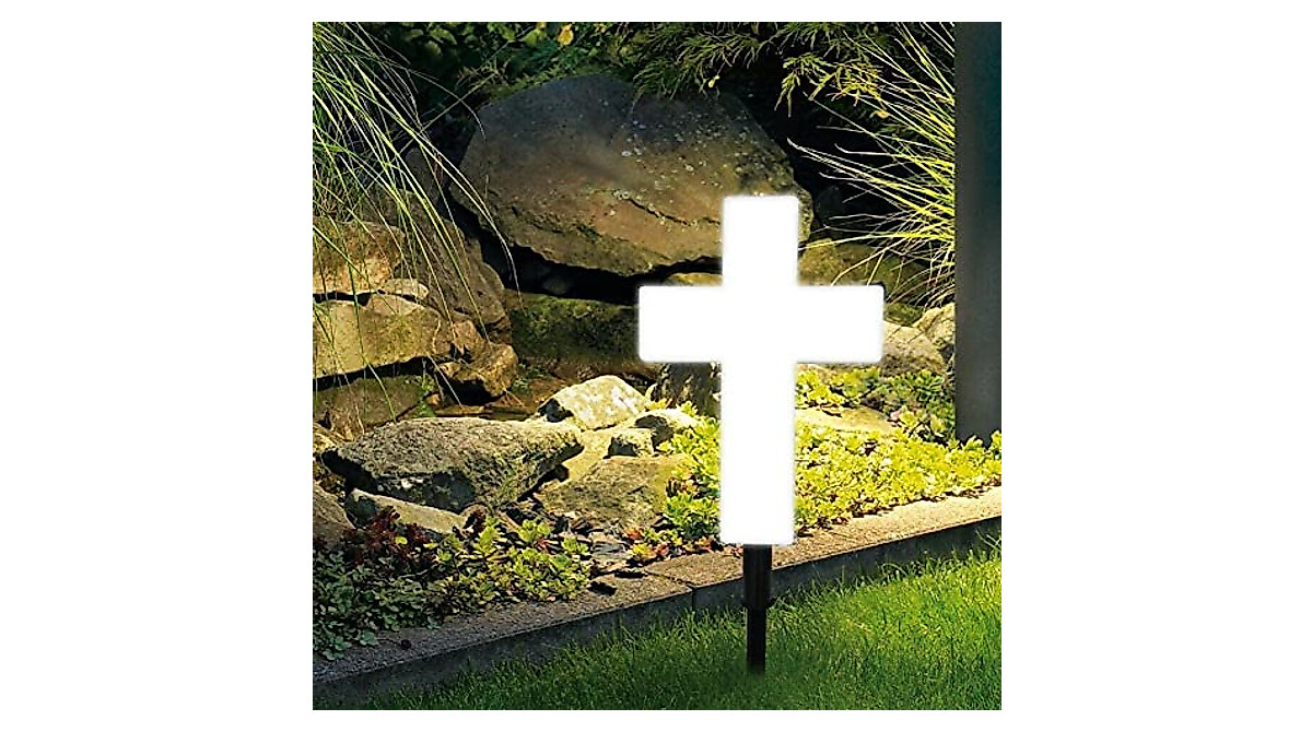 Cross Led Solar Pathway Lights Waterproof Outdoor Solar Lamp for Garden ...
