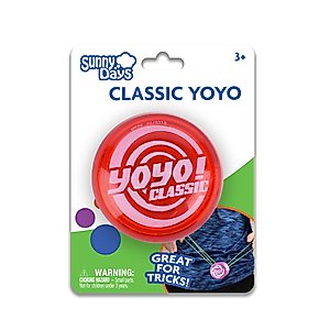 Sunny Days Entertainment Yoyo - Toy Yo-Yo on String for Kids and Beginners | Receive One, Colors May Vary